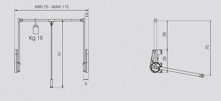 Ασανσέρ ντουλάπας Ambos Lift 700 59 euro - ☎210 4918938