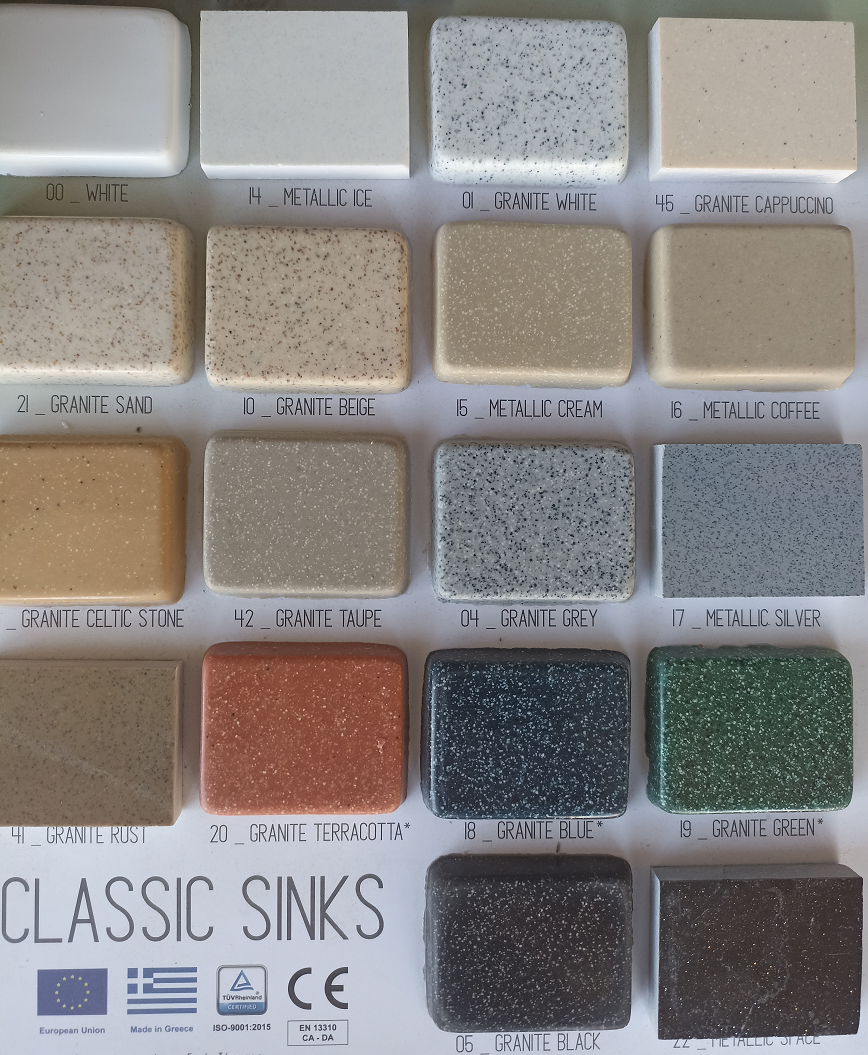 Χρωματολόγιο για Νεροχύτες SANITEC - Στέφανος Γεωργακάκης